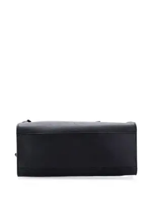 LOUIS VUITTON Lock & Go Handbag Leather Tote Bag - Black