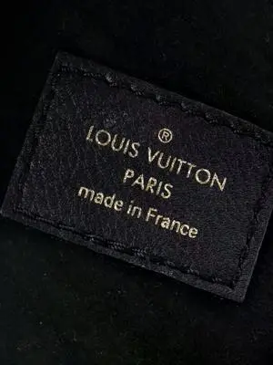 LOUIS VUITTON Lock & Go Handbag Leather Tote Bag - Black