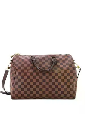 LOUIS VUITTON Speedy Bandouliere Bag Damier 35 Satchel - Brown