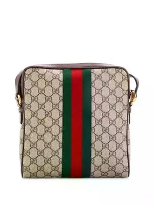Gucci Ophidia Messenger Bag Gg Coated Canvas Small Crossbody Bag - Brown