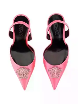 Versace La Medusa Slingback Heeled Pumps