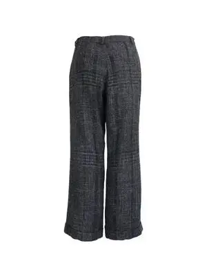Yohji Yamamoto Plaid Loose-fit Trousers