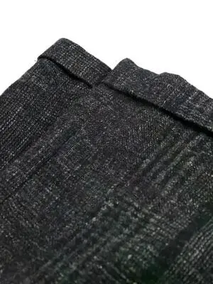 Yohji Yamamoto Plaid Loose-fit Trousers
