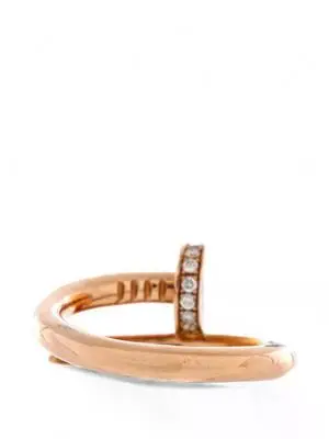 Cartier Juste Un Clou 18k Rose Gold And Diamonds Ring