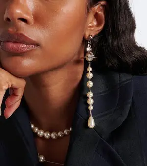 VIVIENNE WESTWOOD Orb Embellished Drop Earrings