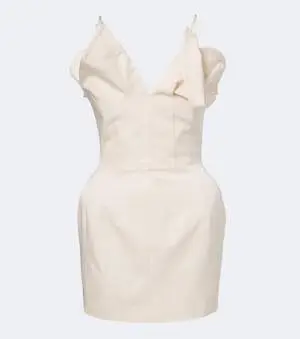 Magda Butrym Draped Cotton And Silk Corset Dress