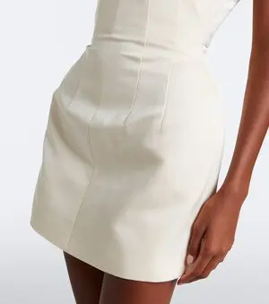 Magda Butrym Draped Cotton And Silk Corset Dress