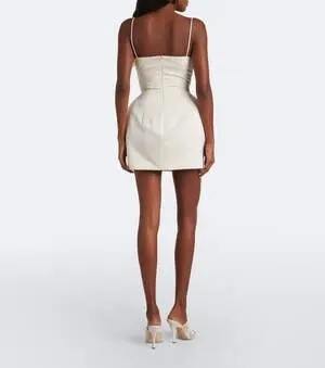 Magda Butrym Draped Cotton And Silk Corset Dress