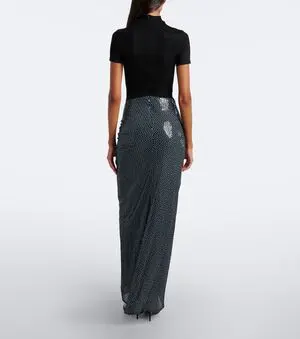 Christopher Esber Opaline Ruched Sequined Gown