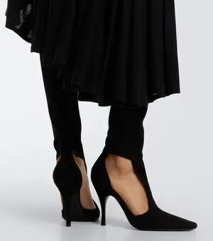 Alaïa Cut-out Suede Knee-high Boots