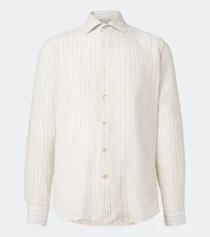 Eleventy Striped Shirt - White