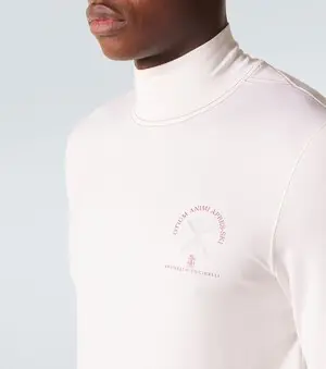 Brunello Cucinelli Silk Ski Sweatshirt - White