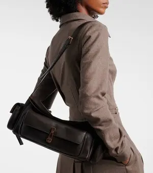 Gabriela Hearst Jebb Small Leather Shoulder Bag
