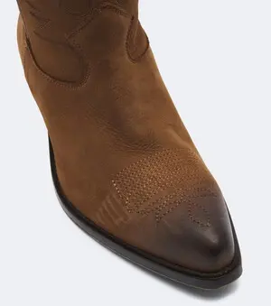 GOLDEN GOOSE Wish Star Suede Cowboy Boots