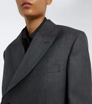 Junya Watanabe Double-breasted Wool Blazer