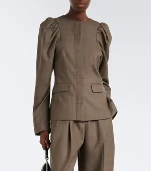 GANNI Wool-blend Blazer