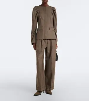 GANNI Wool-blend Blazer