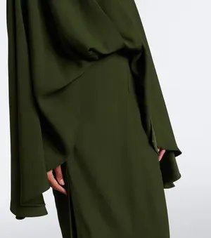 TALLER MARMO Brooks Draped Scarf-detail Gown
