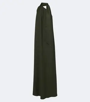TALLER MARMO Astor Scarf-detail One-shoulder Gown