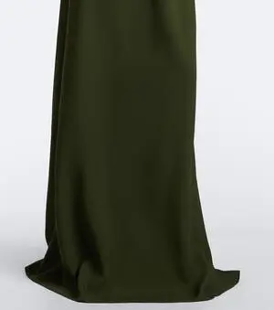 TALLER MARMO Astor Scarf-detail One-shoulder Gown