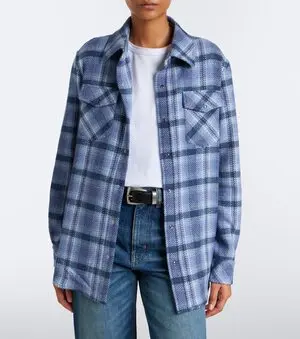 GOD'S TRUE CASHMERE Uniform Plaid Cashmere Shirt