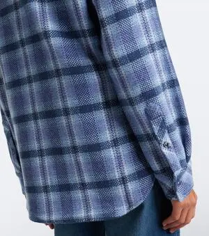 GOD'S TRUE CASHMERE Uniform Plaid Cashmere Shirt