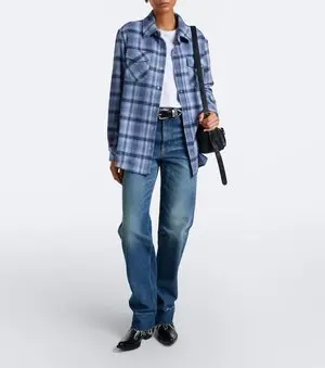 GOD'S TRUE CASHMERE Uniform Plaid Cashmere Shirt