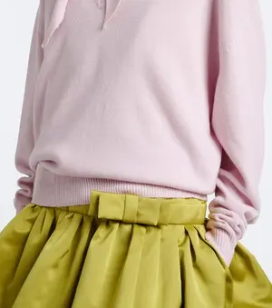 Plan C Tie-neck Wool And Cashmere Sweater