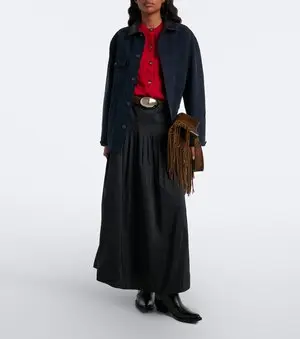 Polo Ralph Lauren Pleated Maxi Skirt