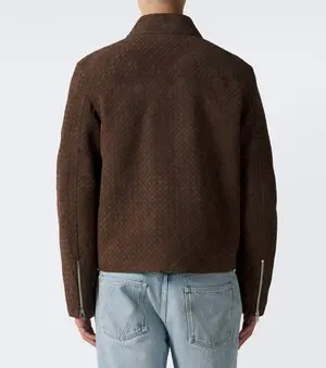 Bottega Veneta Intrecciato Suede Jacket