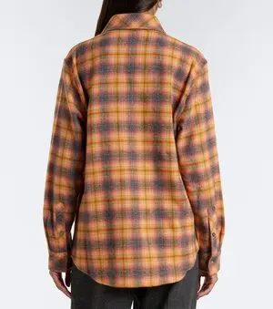 GOD'S TRUE CASHMERE Seeker Plaid Cashmere Shirt
