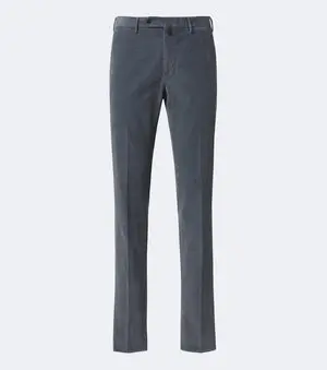 SLOWEAR Cotton And Cashmere Corduroy Slim Pants - Blue