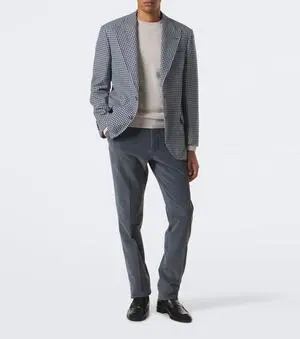 SLOWEAR Cotton And Cashmere Corduroy Slim Pants