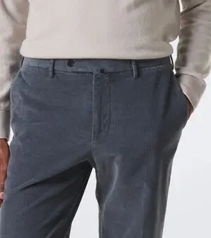 SLOWEAR Cotton And Cashmere Corduroy Slim Pants