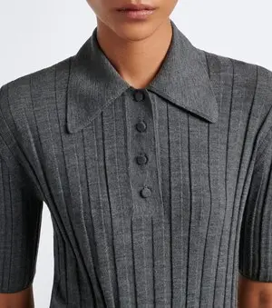 Plan C Wool Polo Sweater