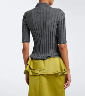 Plan C Wool Polo Sweater