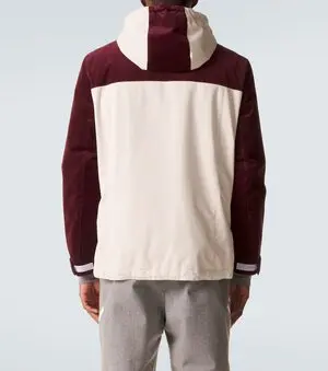 Brunello Cucinelli Hooded Cotton Corduroy Ski Jacket