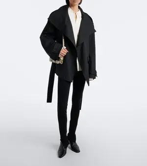 THE FRANKIE SHOP Tavea Belted Double-breasted Jacket