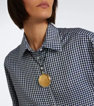 Loewe Embellished Pendant Necklace