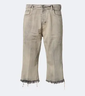 Rick Owens Bolan Cropped Wide-leg Jeans - Grey