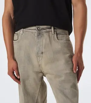 Rick Owens Bolan Cropped Wide-leg Jeans