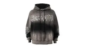 HELLSTAR Metal Logo Hoodie - Washed Black