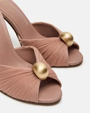 Steve Madden Priya /gold Mule Heels