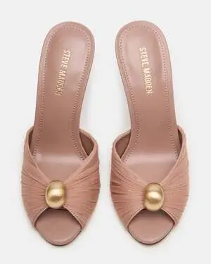 Steve Madden Priya /gold Mule Heels