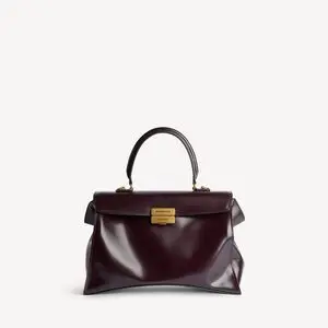 Balenciaga Hourglass Avenue Top Handle Bag Medium - Red