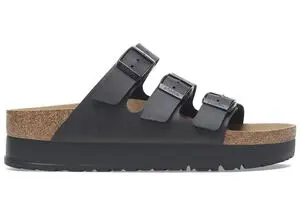 BIRKENSTOCK Florida Vegan Flex Platform Birkoflor - Black