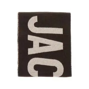 Jacquemus Jacquard Logo Wool Scarf - Brown