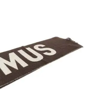 Jacquemus Jacquard Logo Wool Scarf - Brown