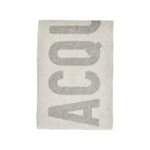 Jacquemus Jacquard Logo Wool Scarf - Grey