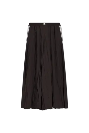 ADIDAS ORIGINALS Pleated Wide-leg Trousers - Brown